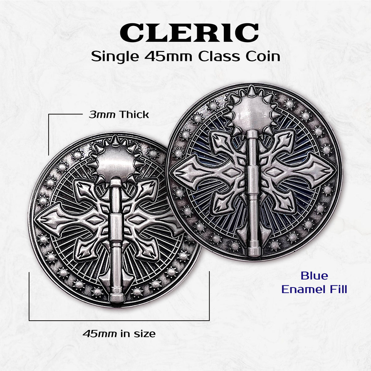 Cleric - Single 45mm Class Coins – Norse Foundry
