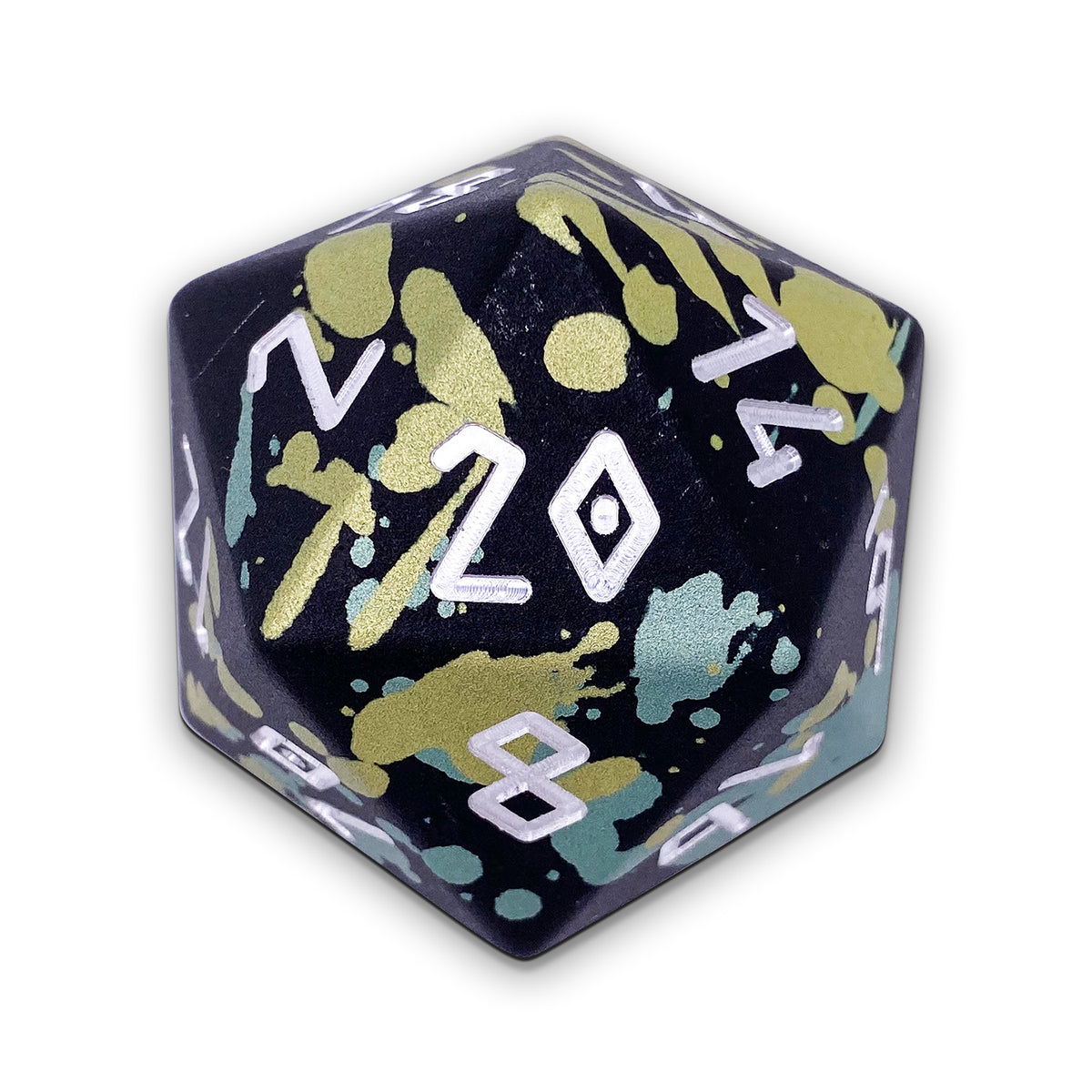 Single Wondrous Dice® D20 in Lizardman by – Norse Foundry