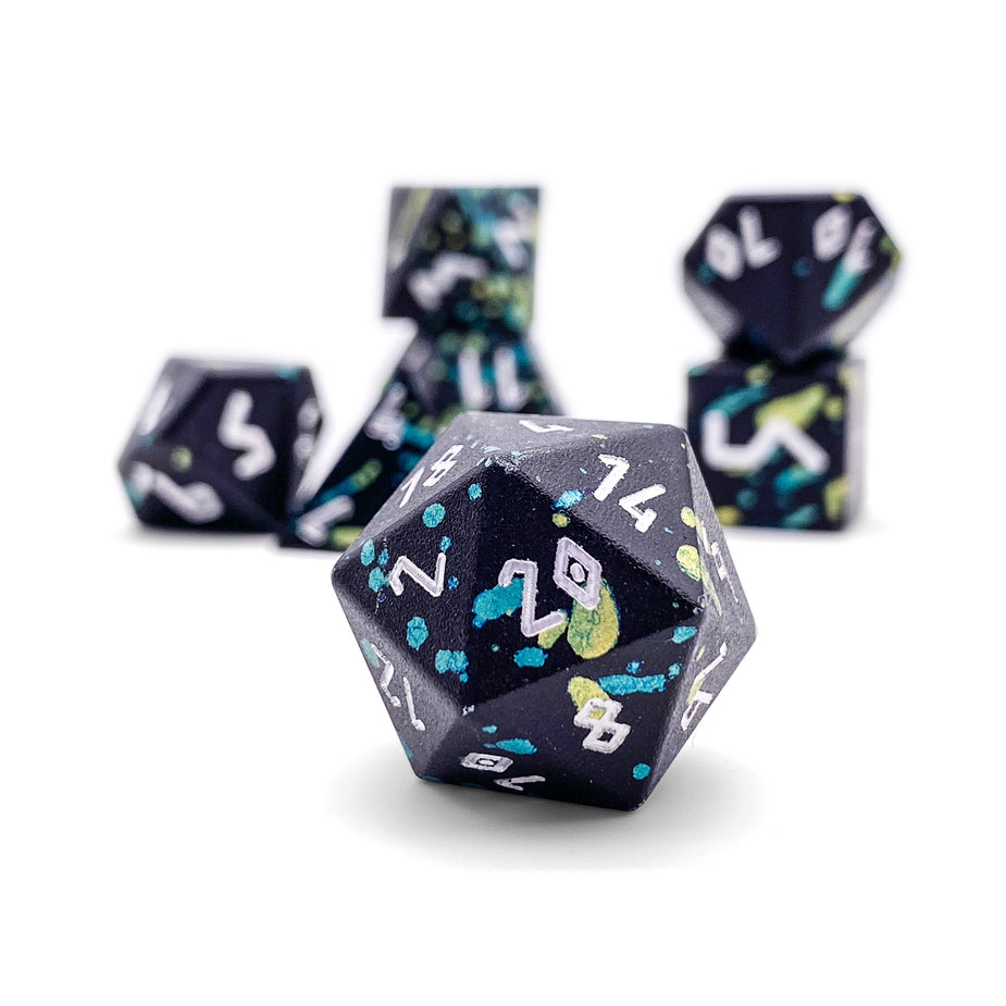 Lizardman - 7 Piece RPG Set 6063 Aluminum Wondrous Dice – Norse Foundry