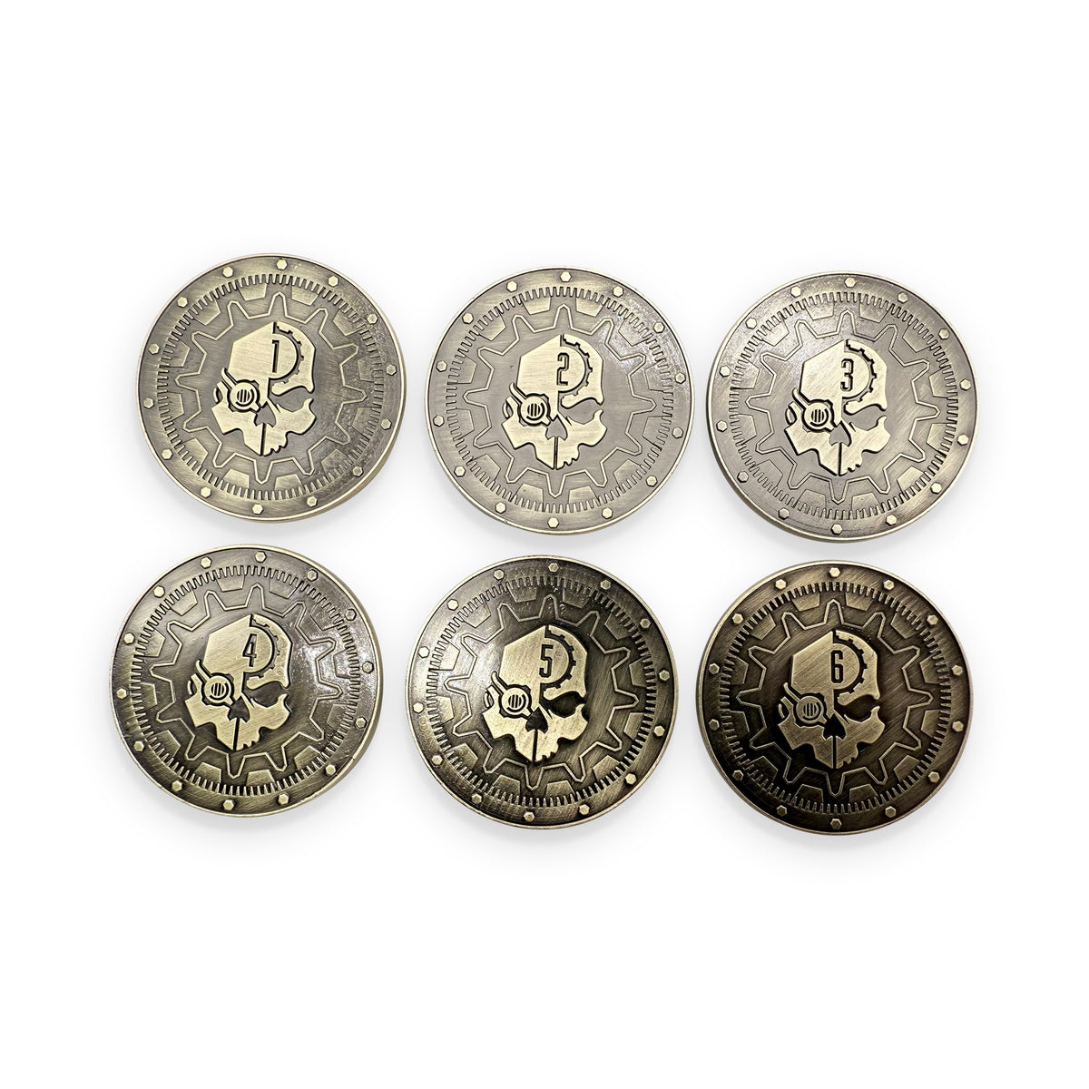 Adventure Coins - Objective Tokens (Mechanical Skull) – Norse Foundry