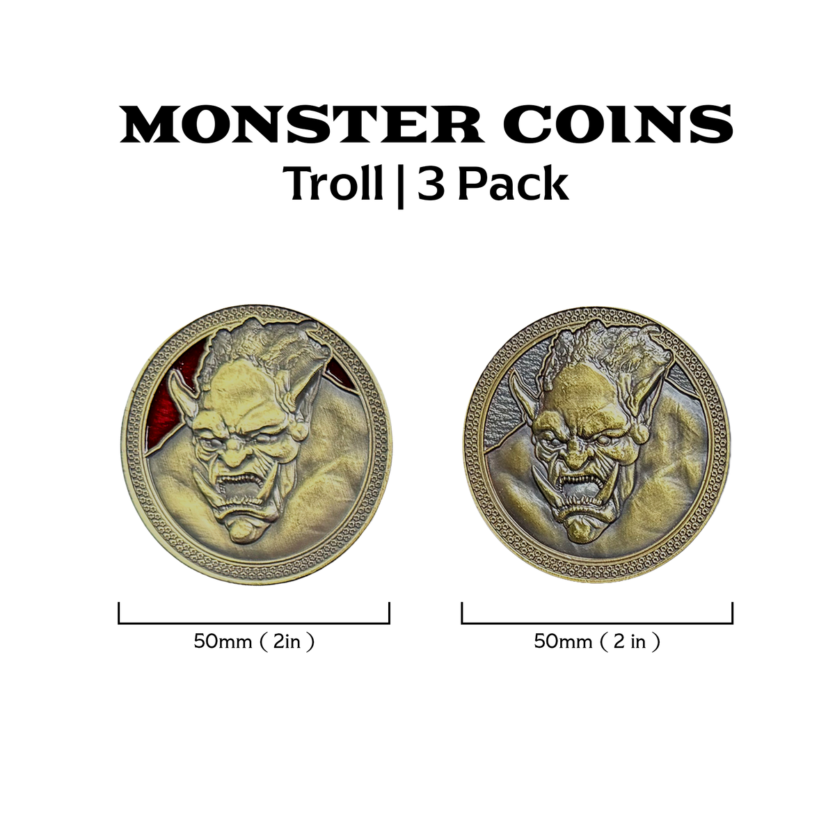 Monster Coins - Troll - 3 Pack – Norse Foundry