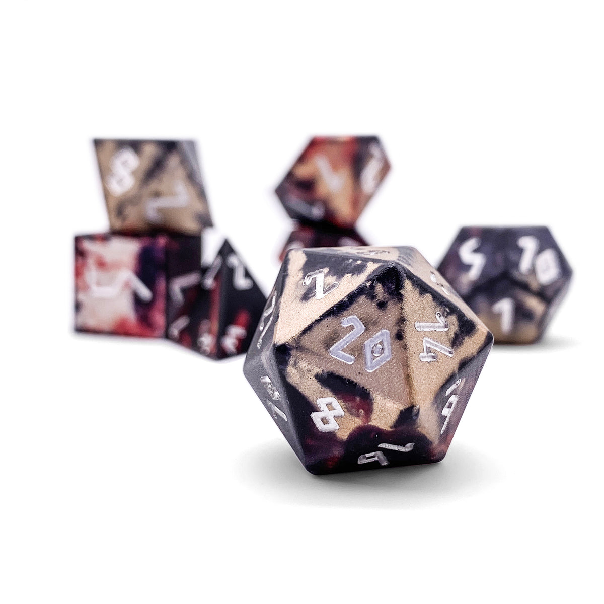 Vampire Lord - 7 Piece RPG Set 6063 Aluminum Wondrous Dice - Norse Foundry