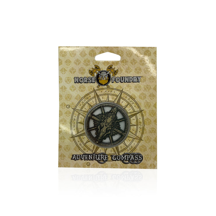 Dragon Compass Rose 50mm Metal – Norse Foundry