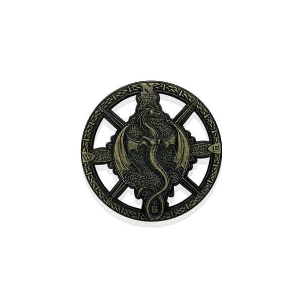 Dragon Compass Rose 50mm Metal – Norse Foundry