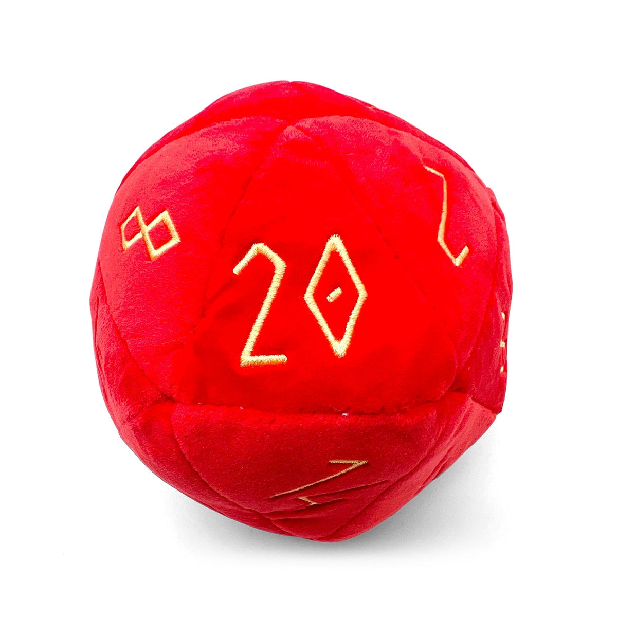 Devil Red Plushie Boulder ® 170mm D20 Plush Soft Dice – Norse Foundry