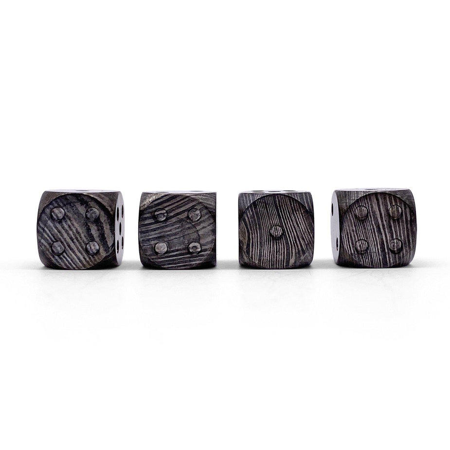 Damascus Steel - 12mm D6 Pips True Metal Dice – Norse Foundry