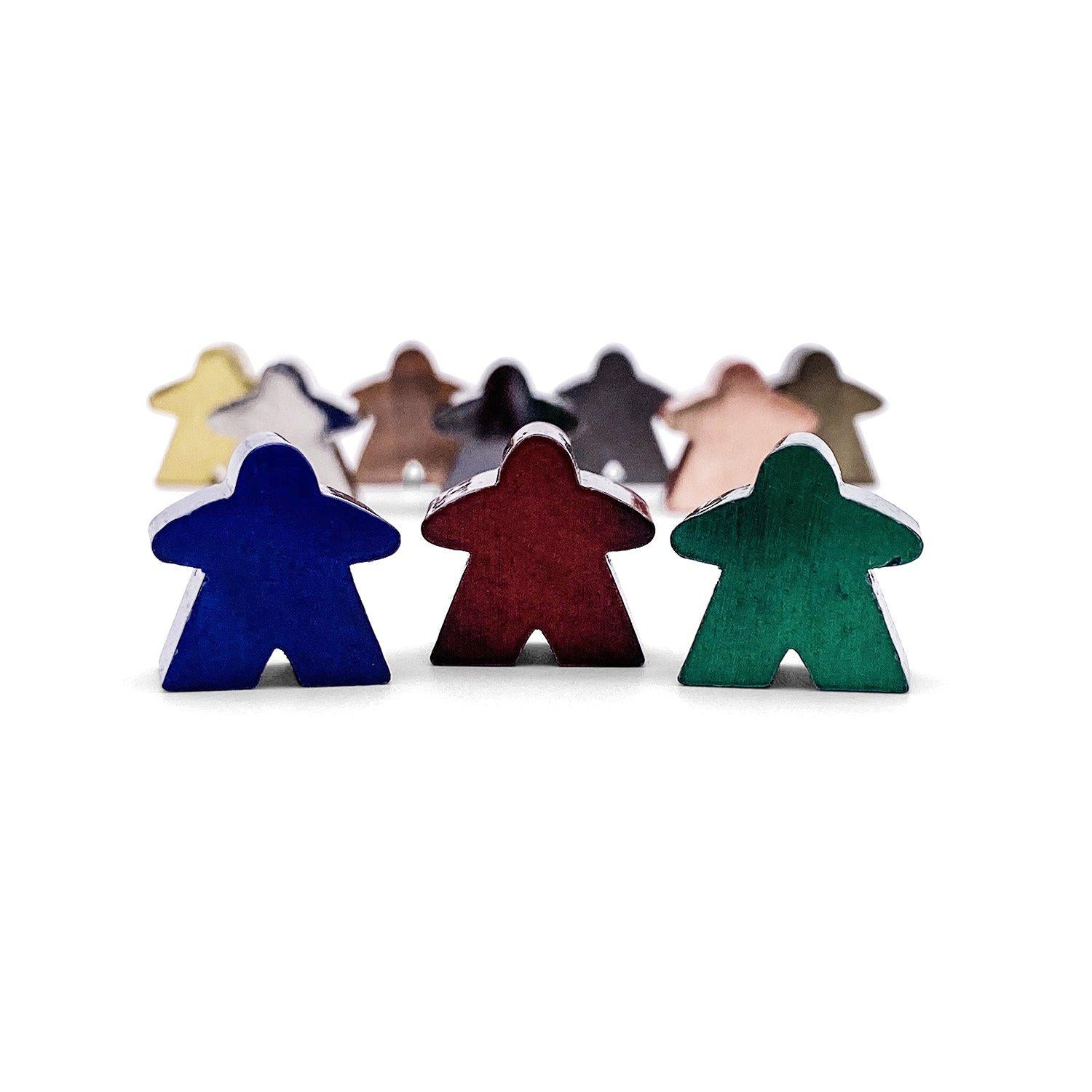 10 Pack of Metal Meeples (Random Colors) - Norse Foundry