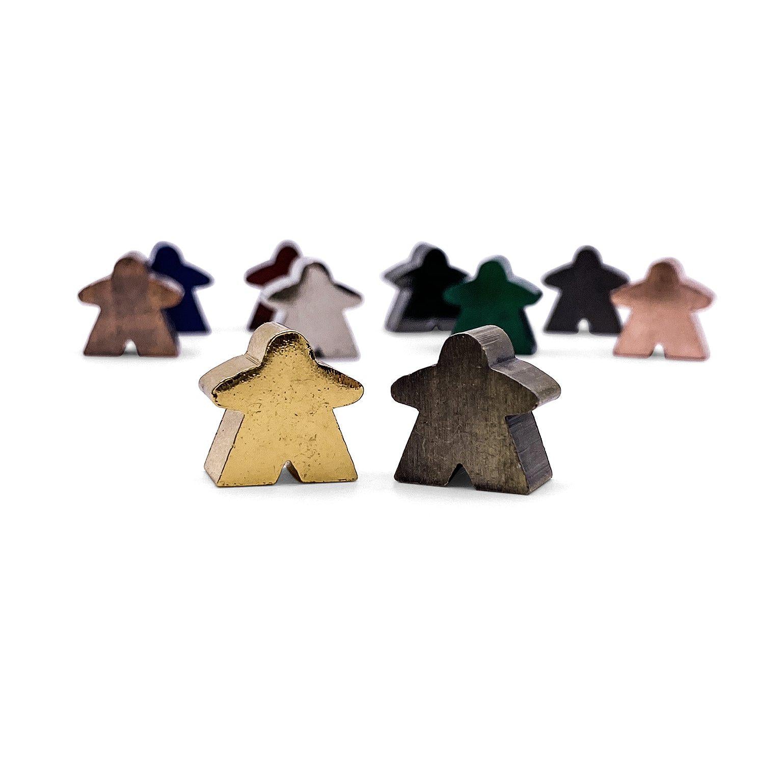 10 Pack of Metal Meeples (Random Colors) - Norse Foundry