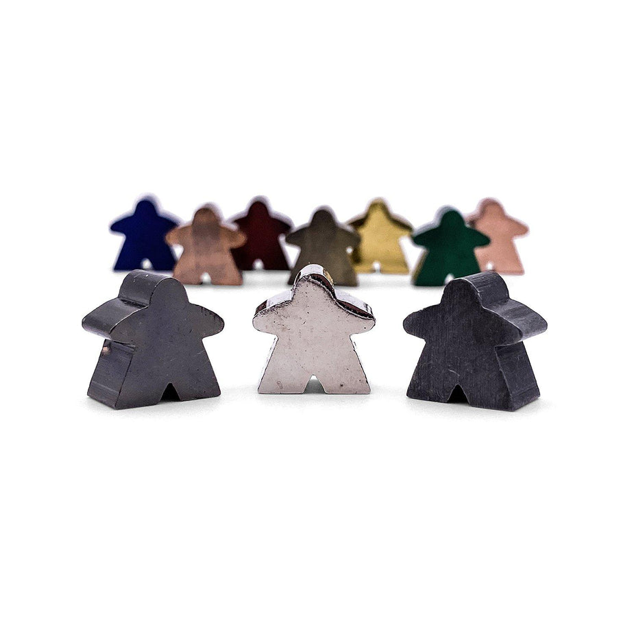 10 Pack of Metal Meeples (Random Colors) – Norse Foundry